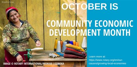 October Is Community Economic Development Month District 7790