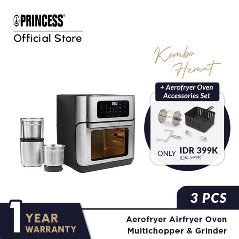 Jual Paket Princess Multi Chopper And Grinder Air Fryer Oven 10l