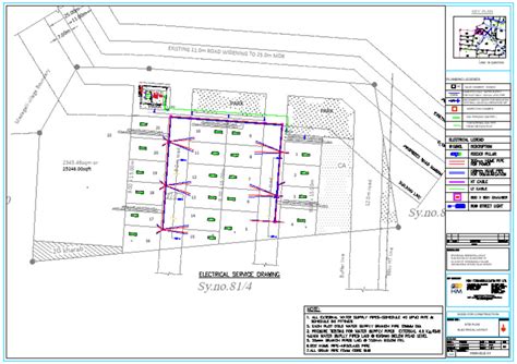 Site Plan Electrical Layout Pdf Chemical Engineering Process