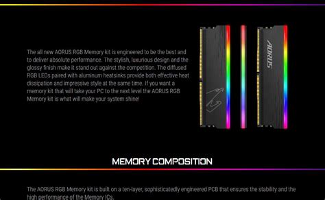 Gigabyte Aorus Rgb 16gb 8gbx2 Ddr4 4400mhz Desktop Ram Gigabyte Aorus Rgb 16gb 8gbx2 Ddr4 4400mhz Desktop Ram
