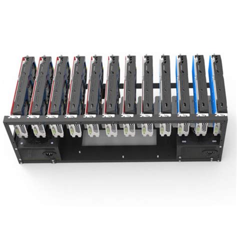 12 Gpu Mining Rig Frame Case For Open Air Computer Ubuy India