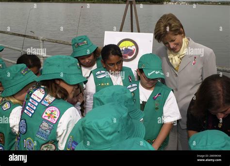 Administrator Christine Todd Whitman Joins Girl Scouts On Outing