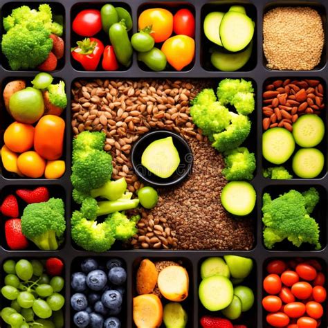 Healthy Food Served In Small Containers Meal Prep Portion Control