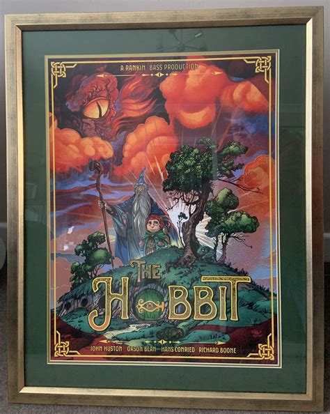 Poster Do Hobbit 1977 Really Beautiful 1977 Edition Of The Hobbit I
