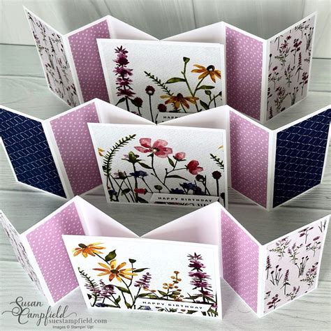 Flying Seagull Fun Fold Cards Suestampfield Fancy Fold Cards Fun