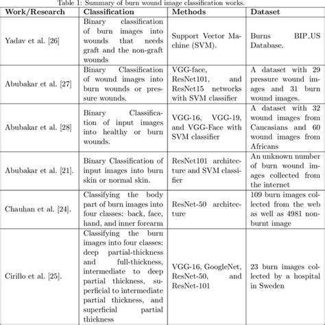 Multiclass Burn Wound Image Classification Using Deep Convolutional