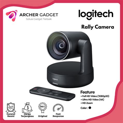 Jual Logitech Vc Rally Camera Ultra Hd Video 4k Garansi Resmi 2 Tahun