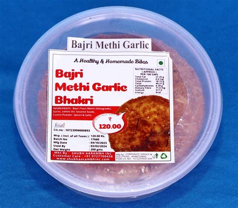 Bajra Bhakri Bajri Methi Garlic Bhakhri At ₹ 120piece In Ahmedabad