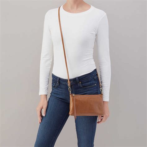 Darcy Crossbody In Polished Leather Truffle Hobo