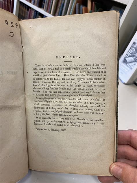 Memoir Of Mrs Eliza Ann Chipman Wife Of The Rev William Chipman Of