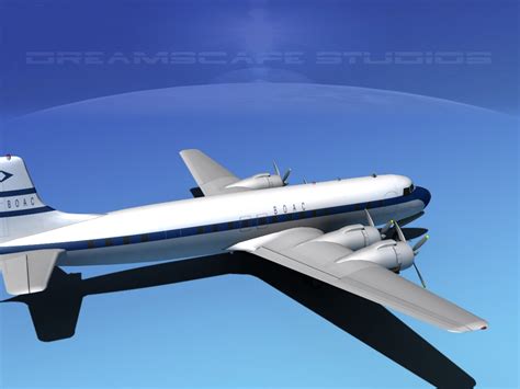 3d Douglas Dc 7c Dc 7 Model