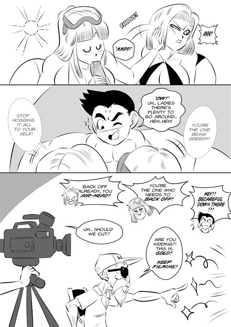 Funsexydragonball Android 18 Kuririn Maron Dragon Ball Dragon Ball Absurdres Highres