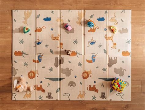 Nuby Reversible Soft Floor Mat Foldable Play Mat For Safe Floor Time