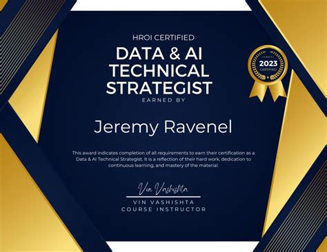 Jérémy Ravenel On Linkedin 🎉 Glad To Have Completed The Data And Ai Strategy Certification From