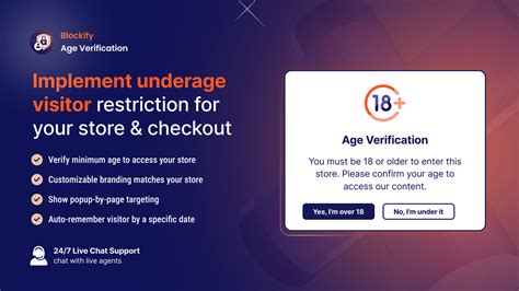 Blockify Age Verification 18 Add Age Verification Popup Age Gate