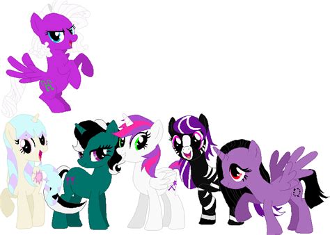 My Oc Mane Six By Kaori Warbird On Deviantart