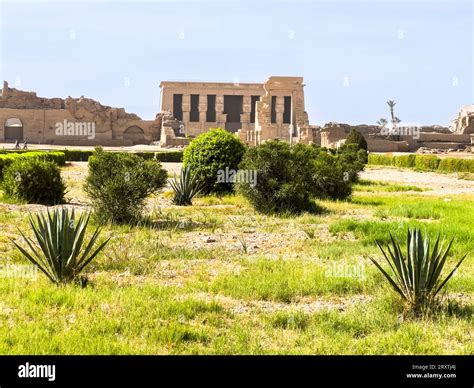 Exterior View Of The Northern Entrance Of The Temple Of Hathor Dendera Temple Complex Dendera