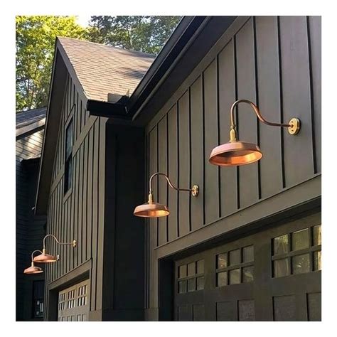 Copper Gooseneck Lighting Outdoor Wall