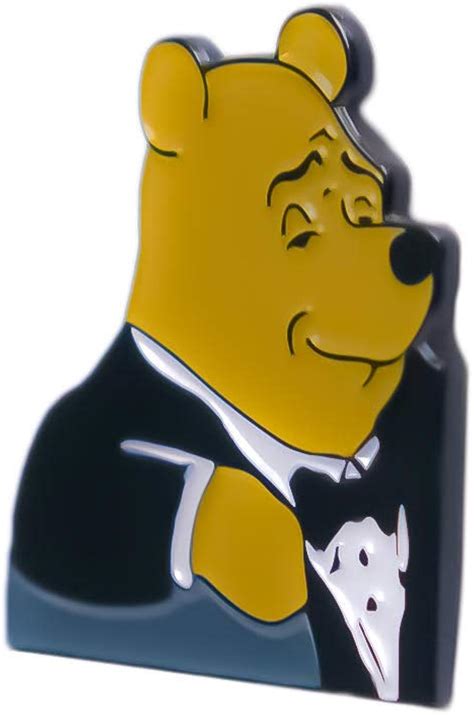 Fancy Winnie The Pooh Meme Enamel Pin Fancy Winnie The Pooh Meme Pin