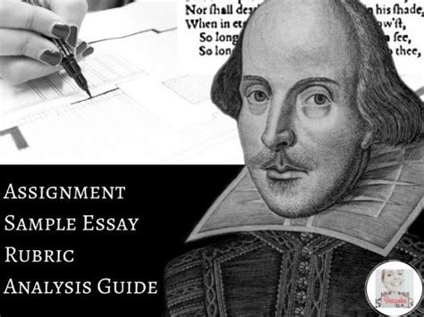 Shakespearean Sonnet Explication Assignment Sample And Rubric Teaching Resources