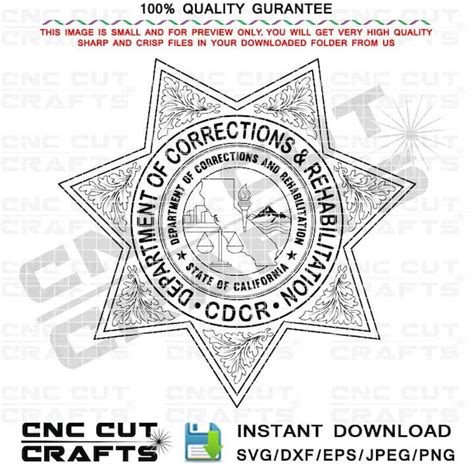 Cdcr Badge Etsy