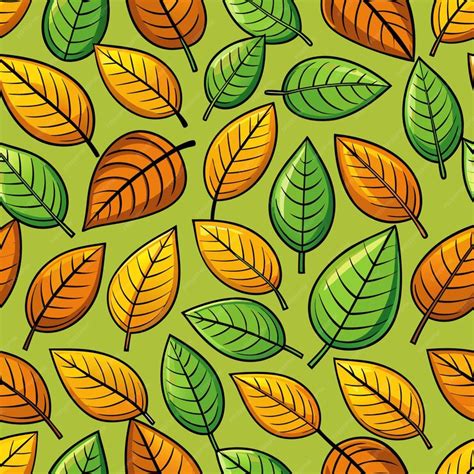Leaf Seamles Pattern Vector Design Premium Ai Generated Vector