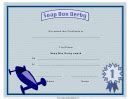 Soap Box Derby Second Place Certificate Printable Pdf Download