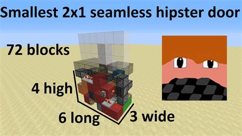 Showcase Tutorial Tiny 2x1 Seamless Hipster Door 72 90 Blocks