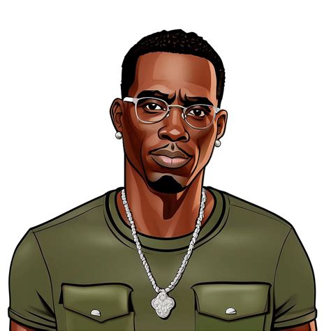 Download Young Dolph Cartoon Style Png 06122024