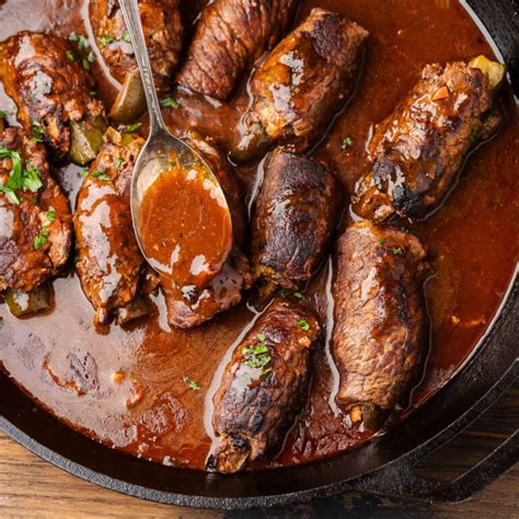 Beef Rouladen German Beef Rolls Sip And Feast