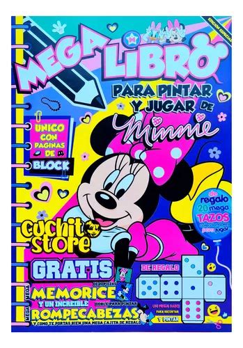 Mega Libro Para Pintar Y Jugar Minnie Mouse Cuotas Sin Interés