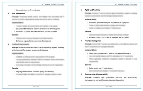 Cobit It Service Strategy Principles Template Itsm Docs Itsm Documents And Templates