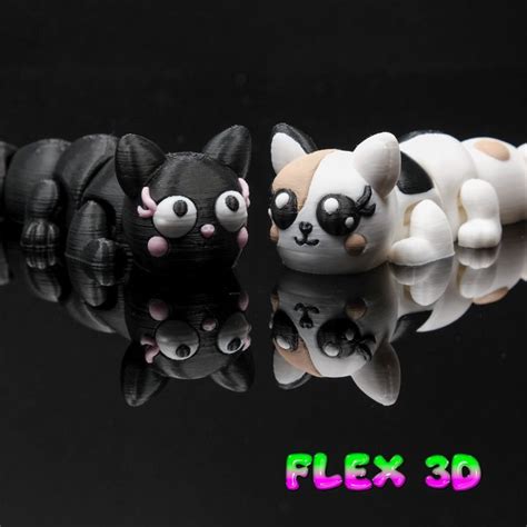 3d Printable Flex 3d Kitty Chunky By Flex 3d