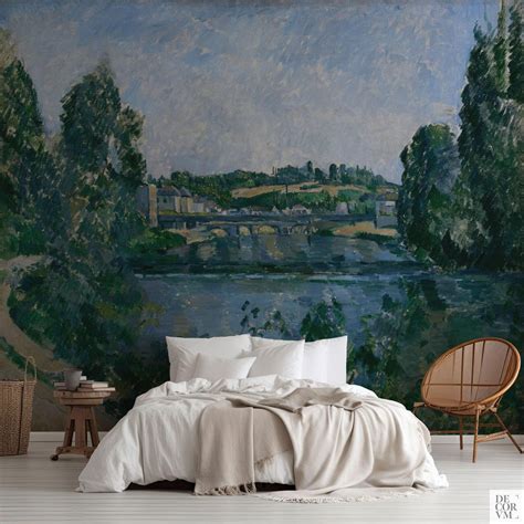 Cézanne Bridge At Pontoise Mural Provence River Waterproof Wallpaper