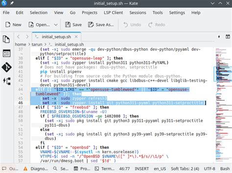Kde Builders Initialsetupsh Fails To Install Python Packages In Opensuse Tumbleweed Help
