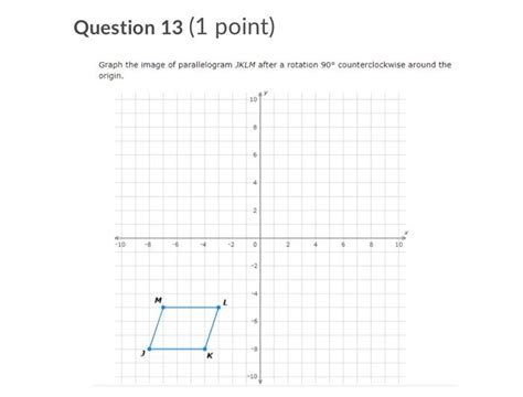 Solved Question Point Graph The Image Of Rectangle Chegg