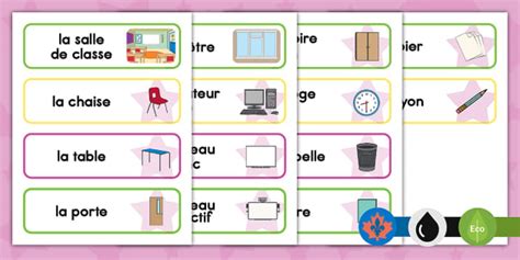 French Classroom Decor Labels Twinkl Professor Feito