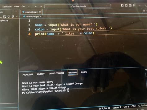 Wrote My First Python Code Iroroh Glory Posted On The Topic Linkedin