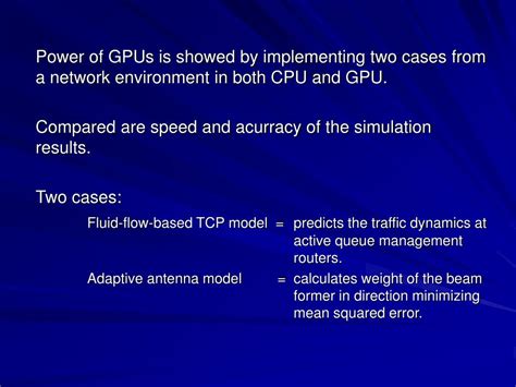 Ppt Gpu Accelerated Evaluation Platform For High Fidelity Networking Modeling Powerpoint