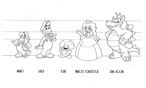 Super Mario 3 1990 Part 1 Model Sheets Turnarounds Character References Rmodelsheetarchive