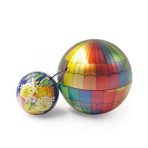 Spherical Christmas T Chocolate Candy Toy Ball Shape Tin Box