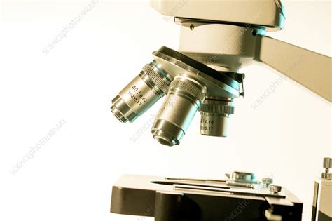 Light Microscope Stage And Lenses Stock Image F0213968 Science
