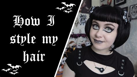 How I Do My Hair Goth Hair Tutorial Black Bob Hair Best Hairspray
