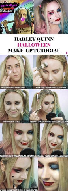 16 Easy Steps To Harley Quinn Makeup This Halloween Harley Quinn