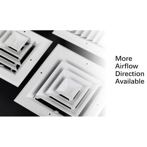 Reliabilt 12 In X 12 In 4 Way Aluminum Sidewallceiling Diffuser In