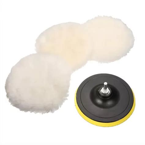 Conjunto De Almofadas De Polimento Para Carros 4 Polegadas Frete Grátis