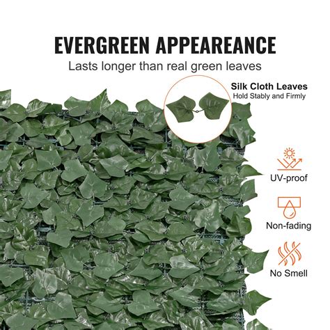 Vevor Ivy Privacy Fence 96 X 72 In Artificial Green Wall Screen