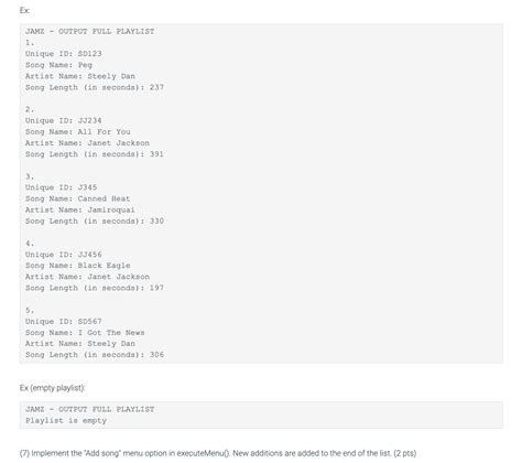 Solved LAB Program Playlist You Will Be Building A Chegg