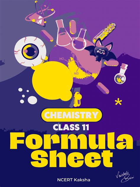 Chemestry Formula Sheet Class 11th Pdf