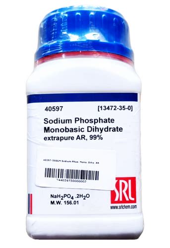 Sodium Phosphate Monobasic Dihydrate Ar Grade 99 500gm Cas 13472